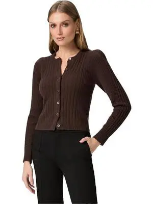 Paige Allessandro Cashmere Cardigan - Chocolate