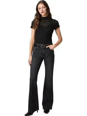 Paige Sofia Flare Jean - Black