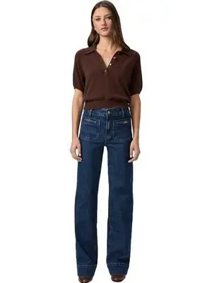 Paige Sasha Wide Leg Jean - Denim
