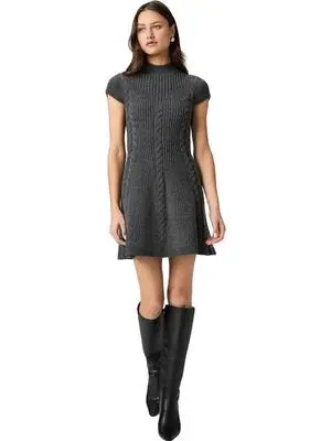 Paige Freya Mini Sweater Dress - Black