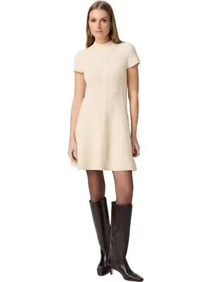 Paige Freya Mini Sweater Dress - Natural