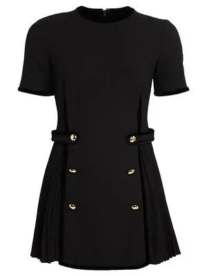 Simkhai Doria Velvet-trim Mini Dress - Black