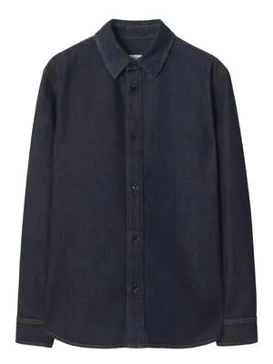 Burberry Selvedge Denim Relaxed Shirt - Navy