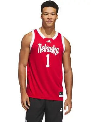 Adidas Nebraska Cornhuskers Swingman Jersey - Team Power Red / White
