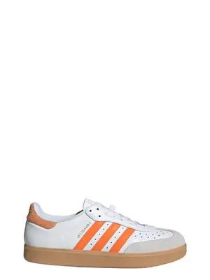 Adidas Velosamba Leather Cycling Shoes - Cloud White / Pure Orange / Gold Metallic