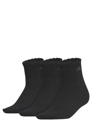 Adidas Sport Fashion Quarter Socks 3-pack - Black / Carbon