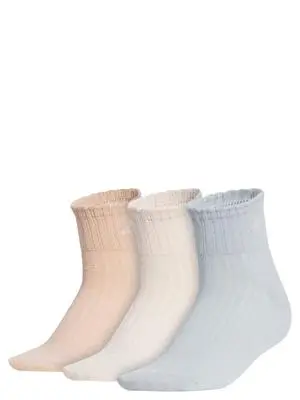 Adidas Quarter Socks 3-pack - Wonder Sage / Crystal Linen / Magic Beige