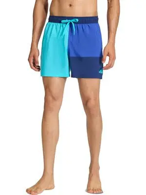Adidas Colorblock 5-inch Swim Shorts - Lucid Cyan / Semi Lucid Blue