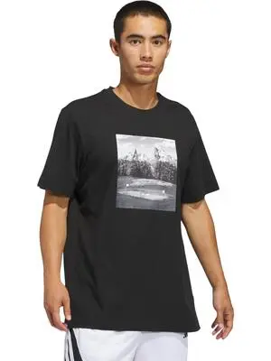 Adidas Hoop Sanctuary Graphic T-shirt - Black