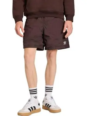 Adidas Trefoil Essentials Woven Shorts - Aurora Coffee