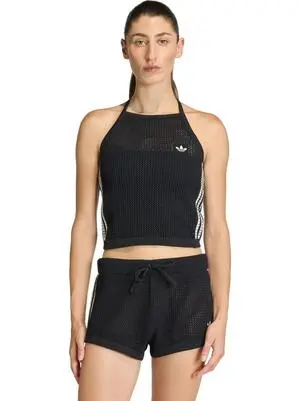 Adidas Knitted Crochet Top - Black