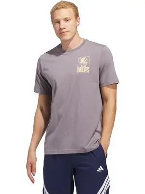 Adidas World Wide Hoops Graphic T-shirt - Taupe Oxide
