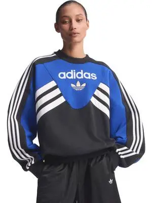 Adidas Long Sleeve Graphic Sweatshirt - Royal Blue / Black