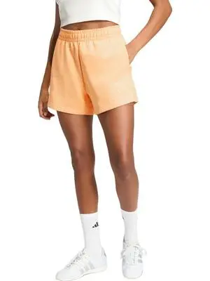 Adidas Soft Lux Loose Fit Shorts - Semi Ice Tangerine