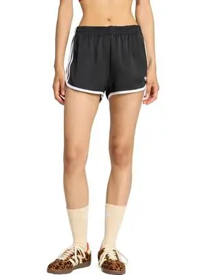 Adidas 3 Stripes Sprinter Shorts - Black / White