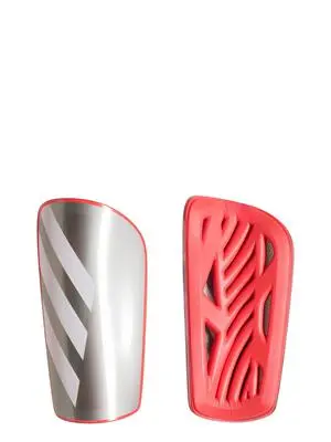 Adidas Tiro Shinguard League - Iron Metallic / Lucid Red / White / Zero Metalic