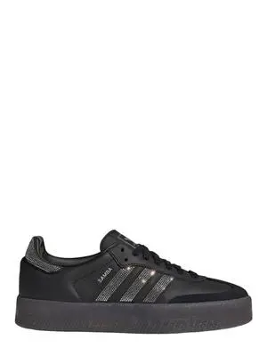Adidas Sambae Platform Sneakers - Core Black / Silver Metallic / Gum