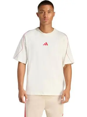 Adidas Stadium T-shirt - Off White / Pure Ruby
