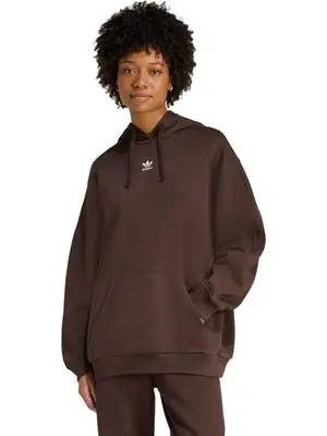 Adidas Essentials Oversized Fleece Hoodie - Aurora Coffee