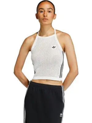 Adidas Knitted Crochet Top - Off White
