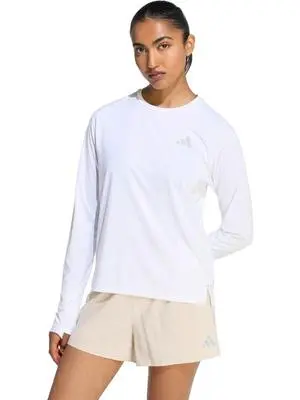 Adidas Adi365 Running Climacool Iconic Long Sleeve Top - White