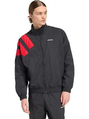 Adidas Archive Blocked Track Top - Black / Better Scarlet