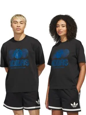 Adidas World Wide Hoops Global Basketball Tee - Black