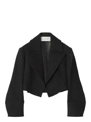 LANVIN Cuffed Wool Jacket - Black