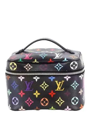 LOUIS VUITTON X Takashi Murakami Nice Vanity Case Monogram Multicolor Mini Pouch - Black