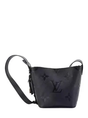 LOUIS VUITTON All In Monogram Empreinte Giant Bb Bucket Bag - Black