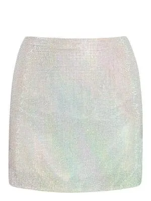 CELIA KRITHARIOTI Crystal-Embellished Straight Skirt