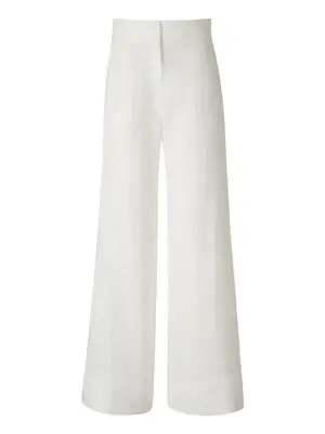 ANDRES OTALORA Flared Wide-leg Trousers - White