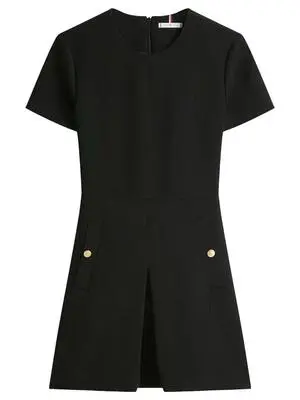 Tommy Hilfiger Button Pocket Mini Dress - Black