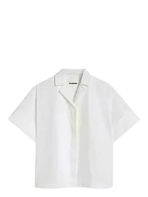 JIL SANDER Short-sleeve Plain Shirt - White