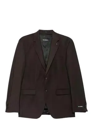 Karl Lagerfeld Buttonned Blazer - Brown