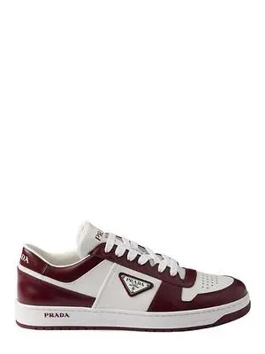 Prada Downtown Leather Trainers - White