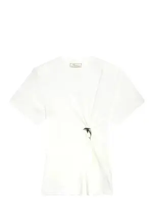 Blumarine Dolphin-detail T-shirt - White