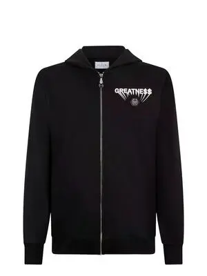Philipp Plein Zip-up Hoodie - Black