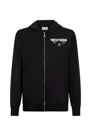 Philipp Plein Zip-up Hoodie - Onyx