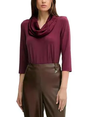 Joseph Ribkoff Cowl Neck Top - Red