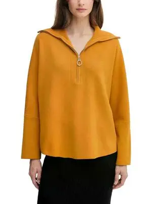 Joseph Ribkoff Zip-collar Sweater - Orange