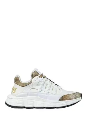 Versace Logo Lace-up Sneakers - White