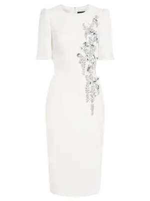 Jenny Packham Roma Midi Dress - White