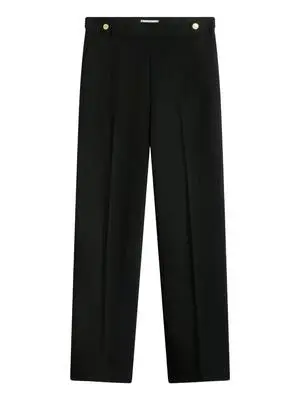 Tommy Hilfiger Button-detailed Trousers - Black