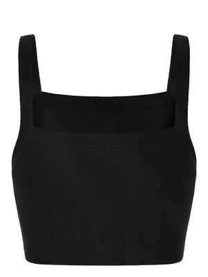 Balmain Button-detail Top - Black