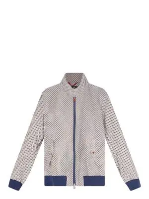 Kiton Pattern Jacket With Enamelled Button - Neutrals