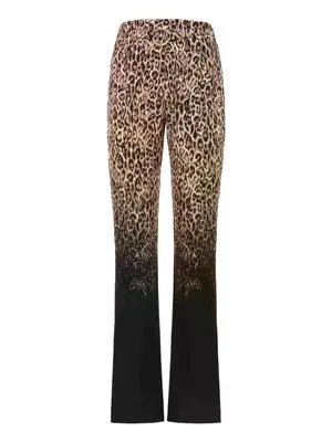 Just Cavalli Leopard-print Gradient Trousers - Brown