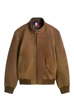 Tommy Hilfiger Zipped Leather Jacket - Brown