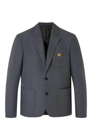 Versace Checked Pocket Blazer - Grey