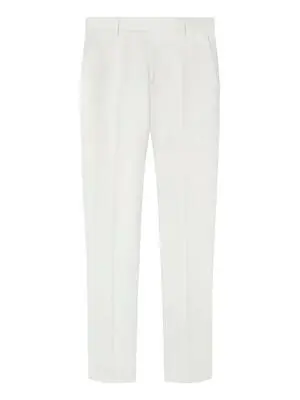 Versace Logo Patch Trousers - White